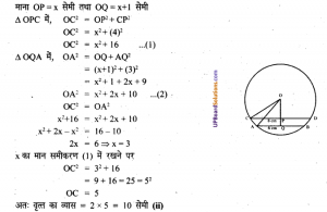 UP Board Solutions for Class 8 Maths Chapter 14 वृत्त की स्पर्श रेखाएँ ...